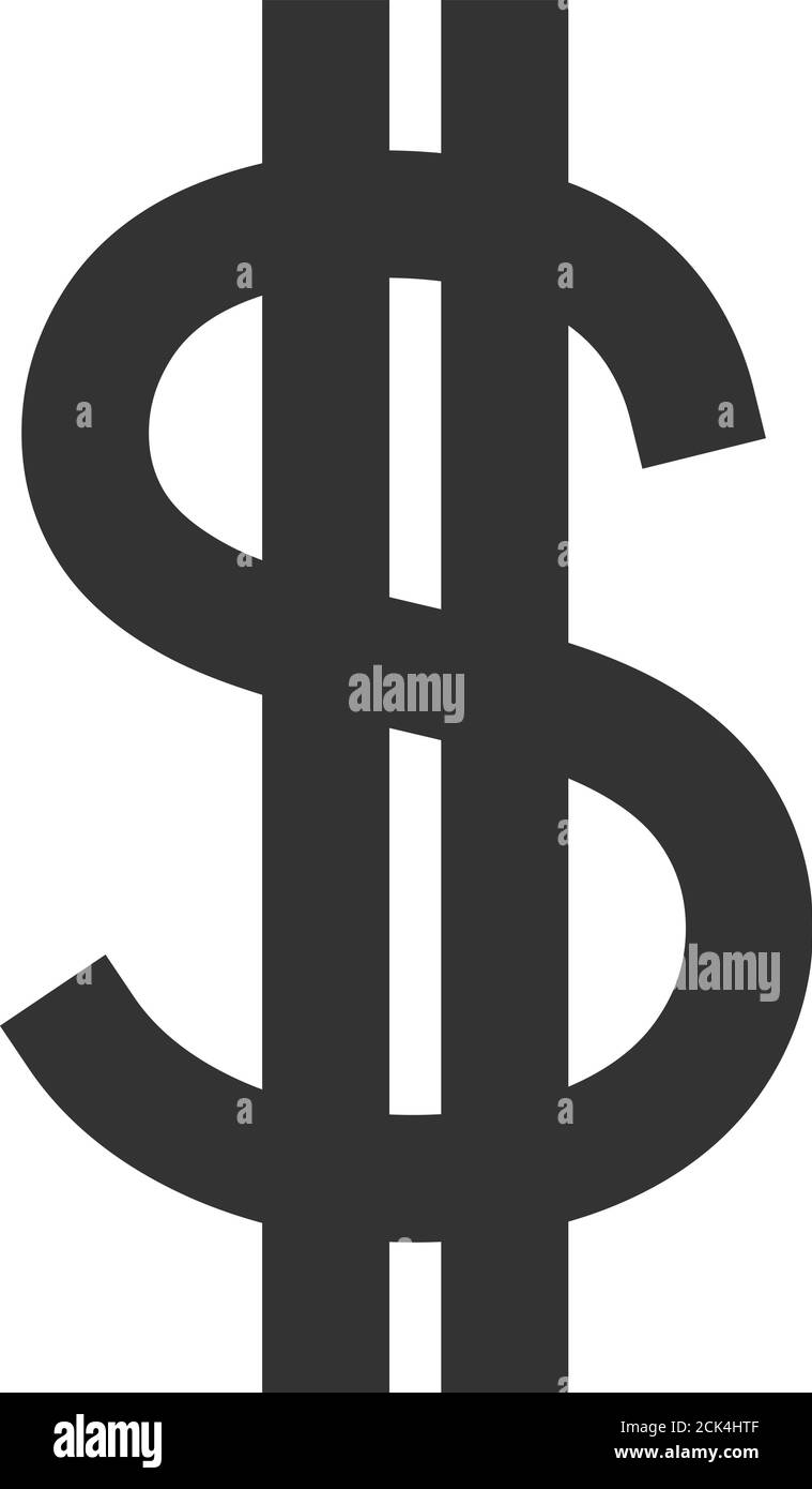 Dollar Sign Icon Black