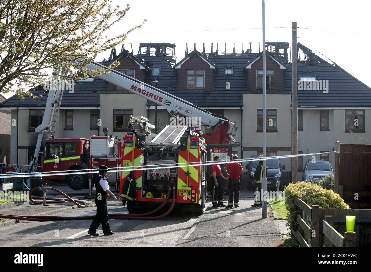 Firefighters care home hi-res stock photography and images - Alamy
