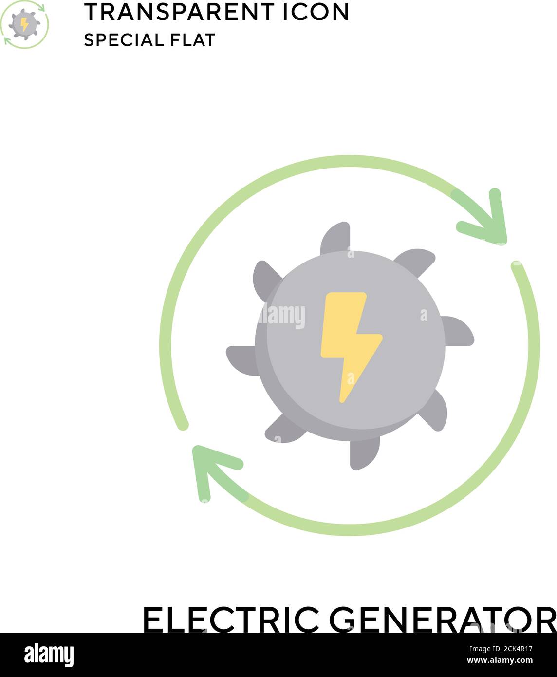 Electric generator vector icon. Flat style illustration. EPS 10 vector ...