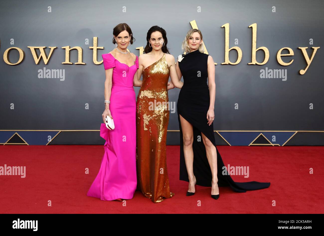 Laura carmichael at the world premiere of downton abbey hi-res stock photography and images - Alamy