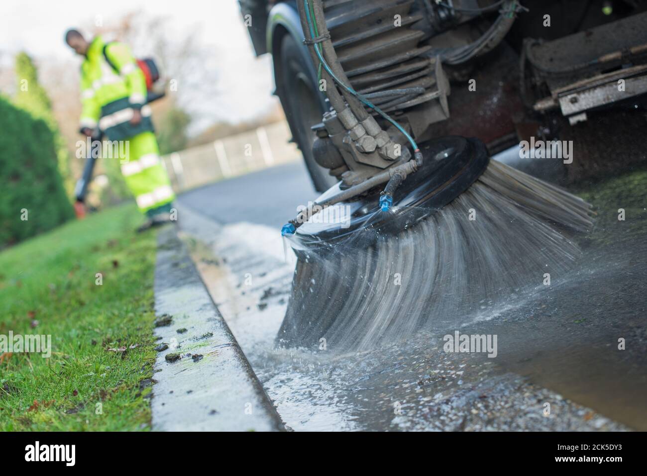 Compact street sweeper hi-res stock photography and images - Alamy