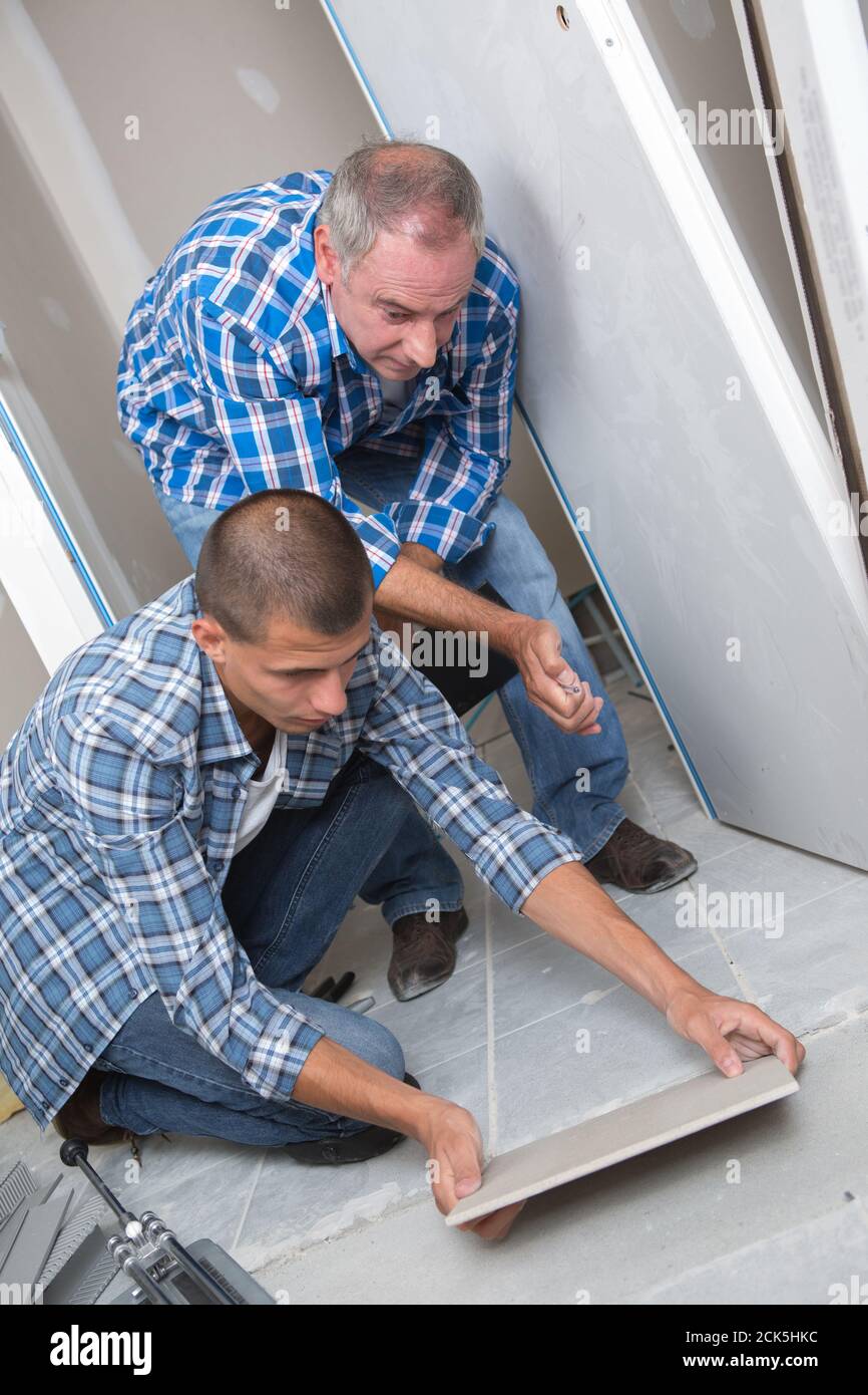 Bricklaying apprentice hi-res stock photography and images - Alamy