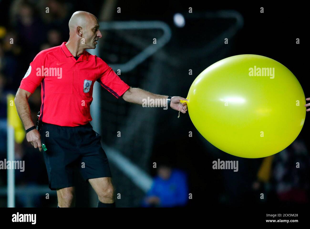 Balloon soccer stadium hi-res stock photography and images - Alamy