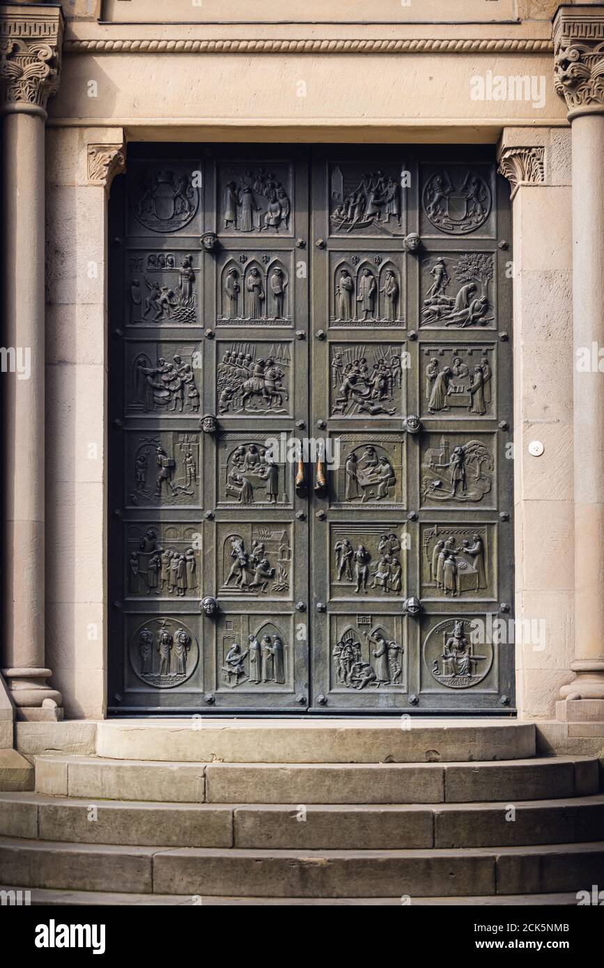 Historic Ancient Metal Door of Architecture Castle Church, Cathedral ...