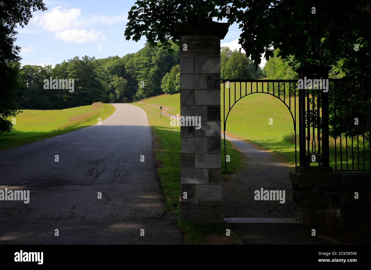 The entrance of Bennington College.Bennington.Vermont.USA Stock Photo ...