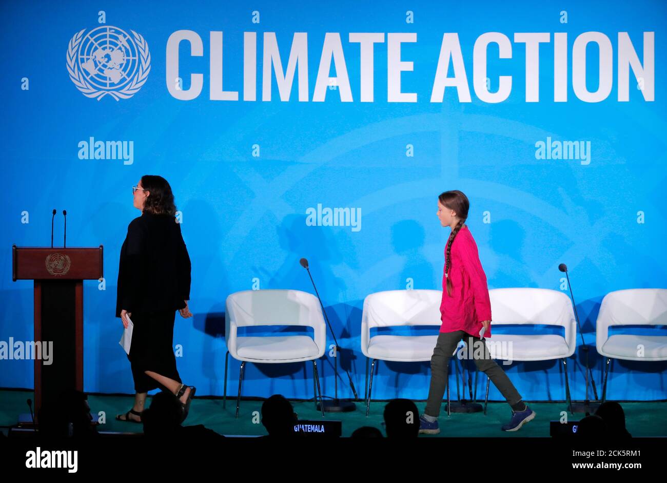 Greta thunberg speaking united nations hi-res stock photography and ...