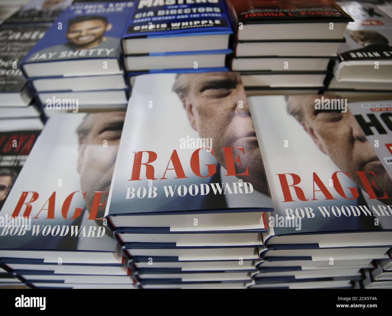 New York, United States. 15th Sep, 2020. Copies of "Rage" by Bob ...