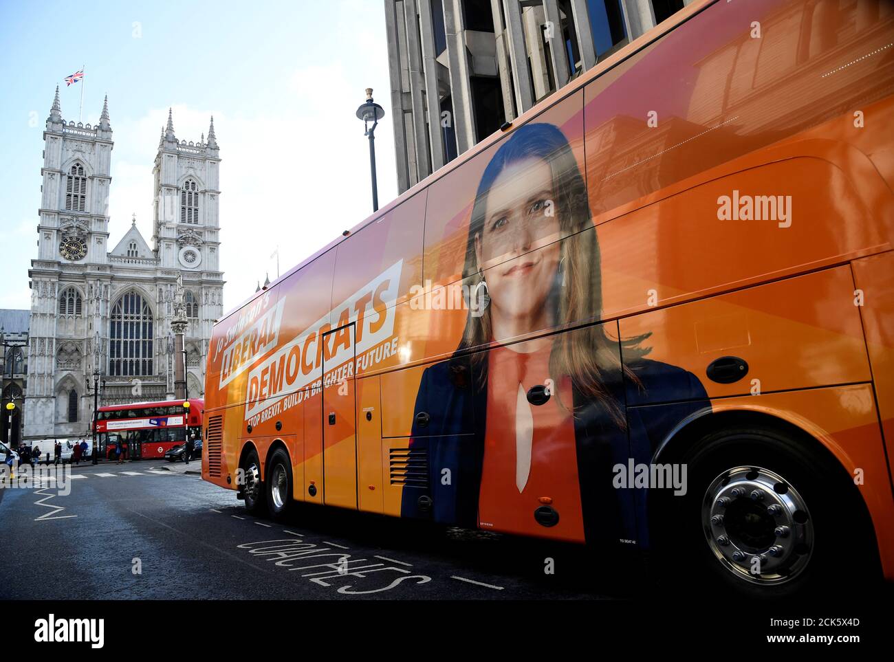 Liberal democrats bus hi-res stock photography and images - Alamy