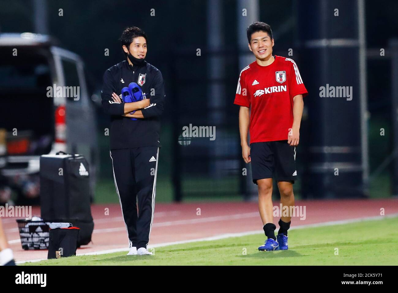 Chiba, Japan. 15th Sep, 2020. (L to R) Atsuto Uchida, Yuta Matsumura (JPN) Football/Soccer : U19 ...