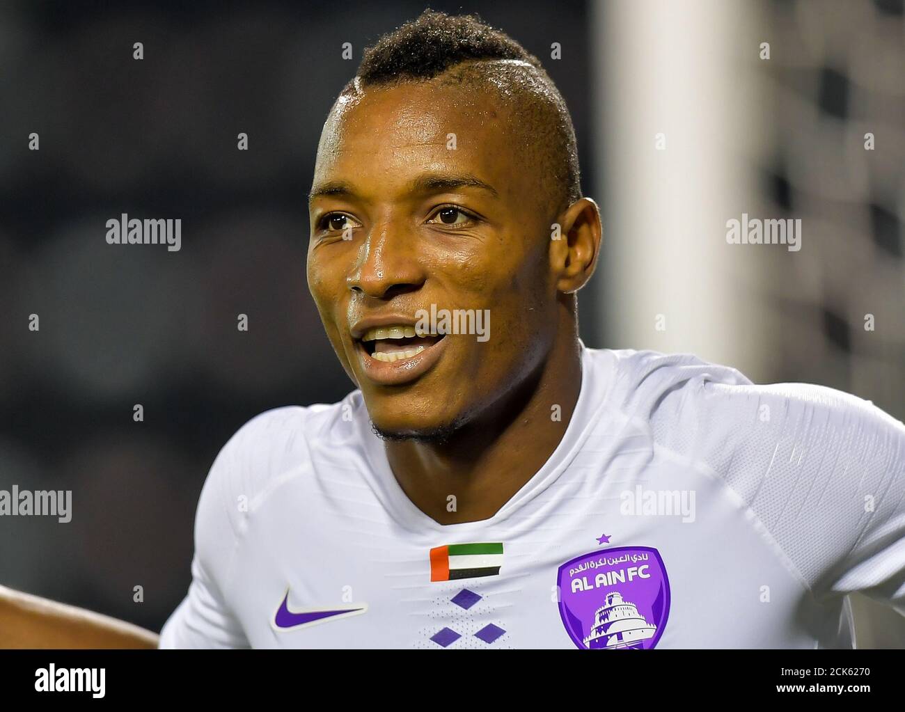 Doha, Capital of Qatar. 15th Sep, 2020. Kodjo Laba of Al Ain FC ...