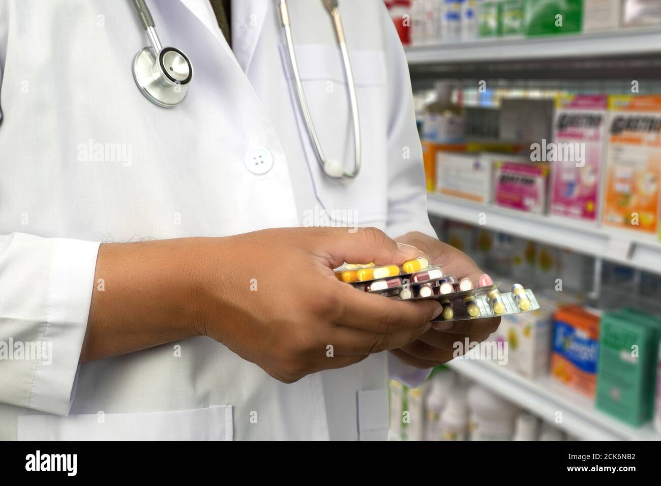 medical doctor writing prescription physician with stethoscope ...