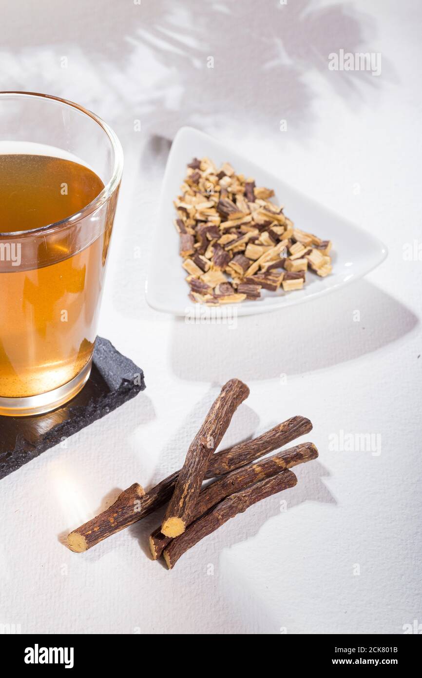 Licorice roots and tea, licorice, paloduz, palo duz, palodú, palodul ...