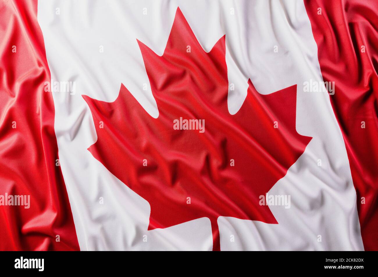 National flag of Canada background, beautiful colored with cloth ...