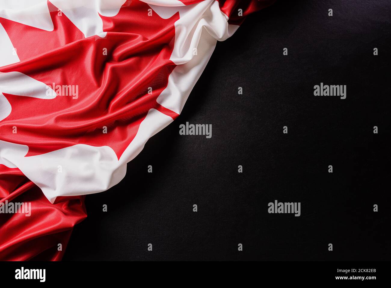 National flag of Canada background, beautiful colored with cloth ...