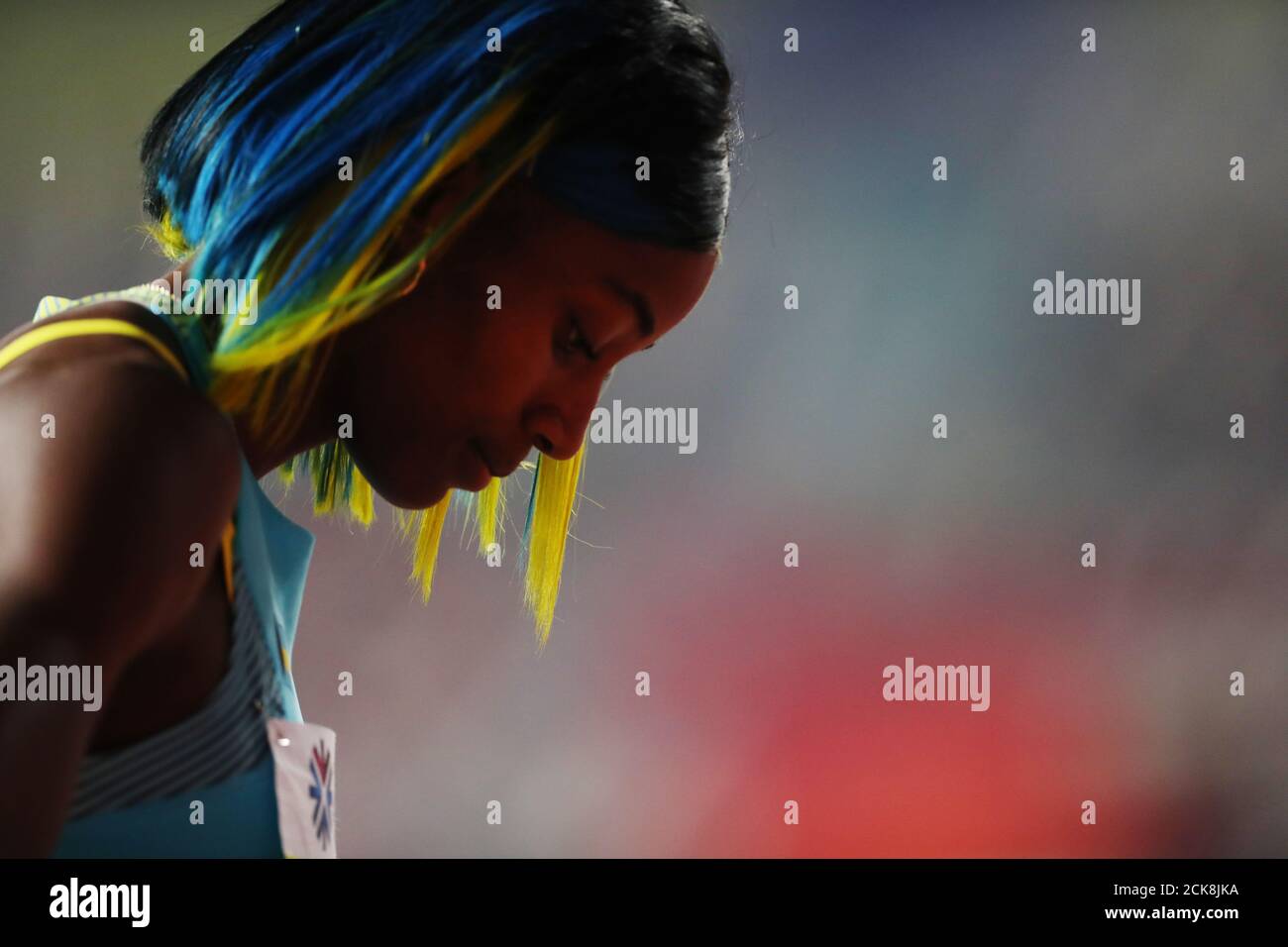 Bahamas shaunae miller reacts hi-res stock photography and images - Alamy