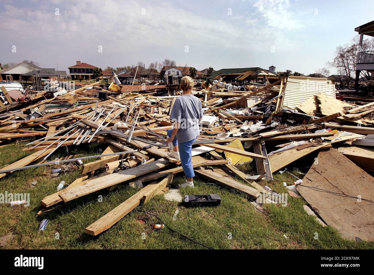 Damage caused hurricane katrina slidell hi-res stock photography and ...