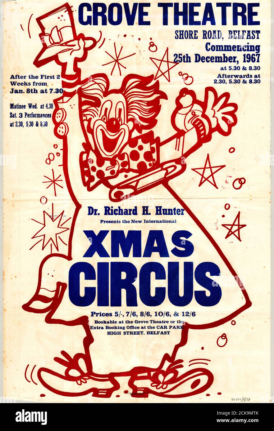 Old photo circus poster hi-res stock photography and images - Alamy