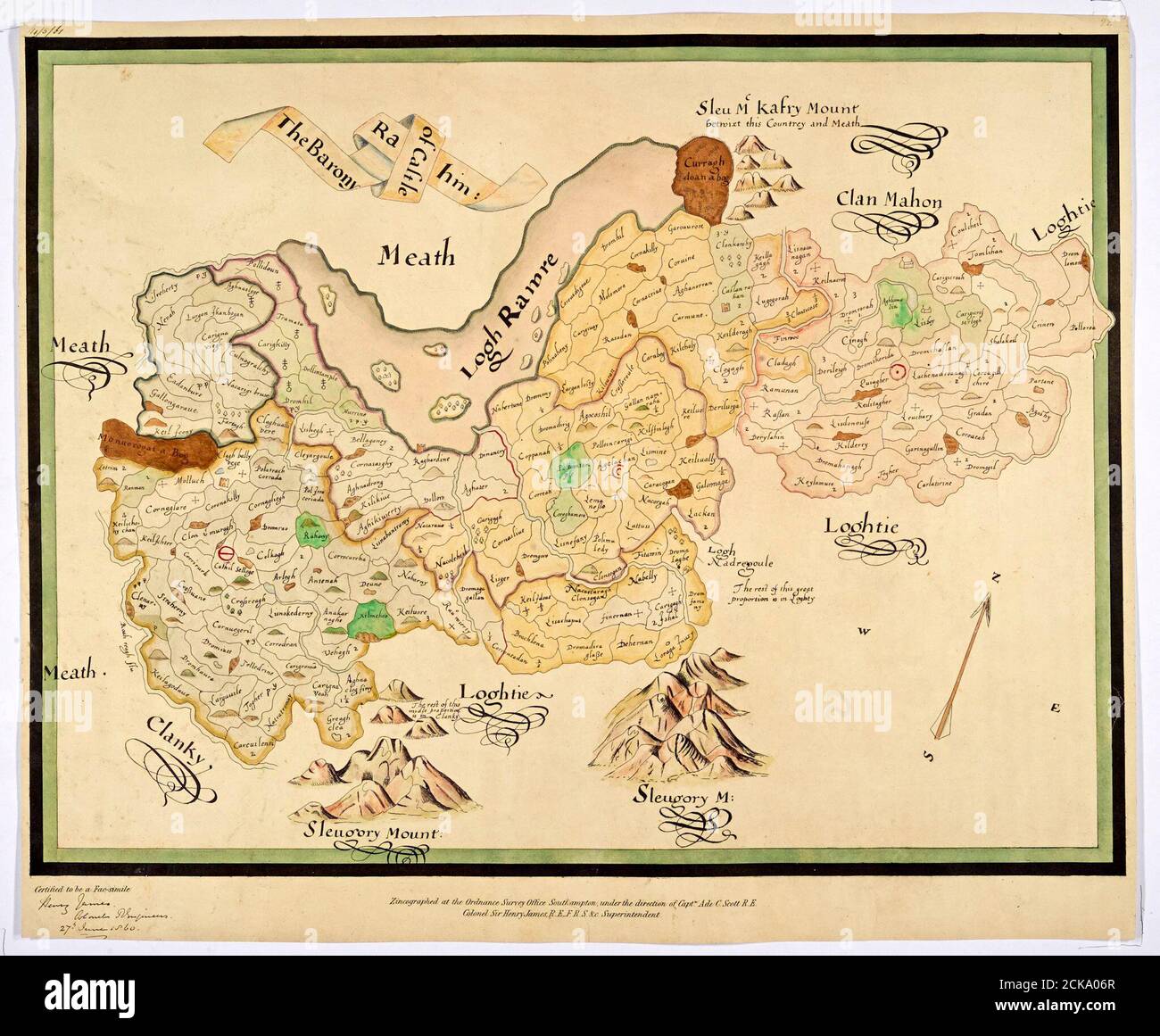 Map of the barony hi-res stock photography and images - Alamy