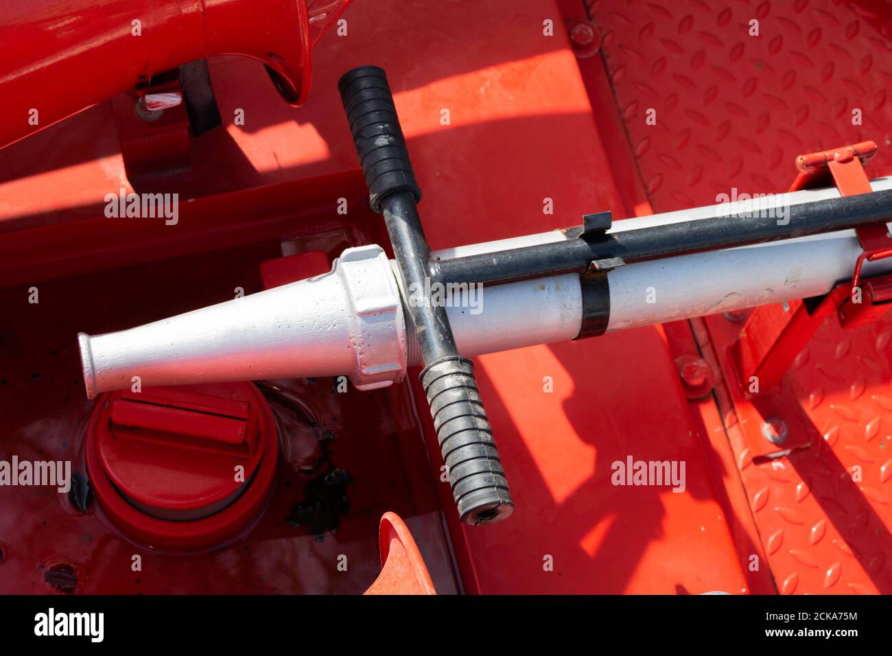 sprinkling of a portable gun barrel located in a mount on the roof of a ...