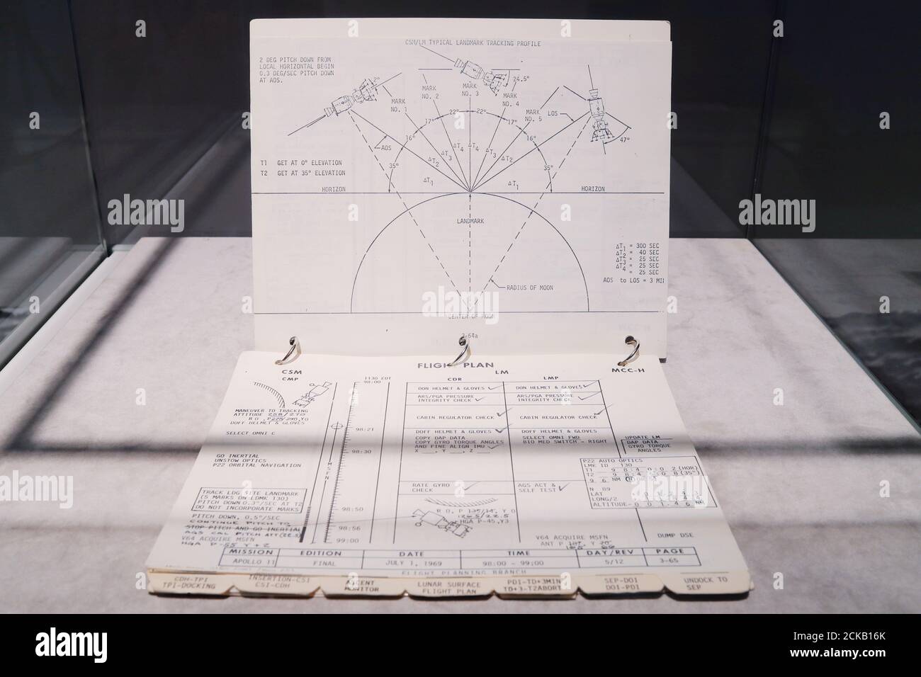 The Apollo 11 Lunar Module Timeline Book Is Displayed As Part Of