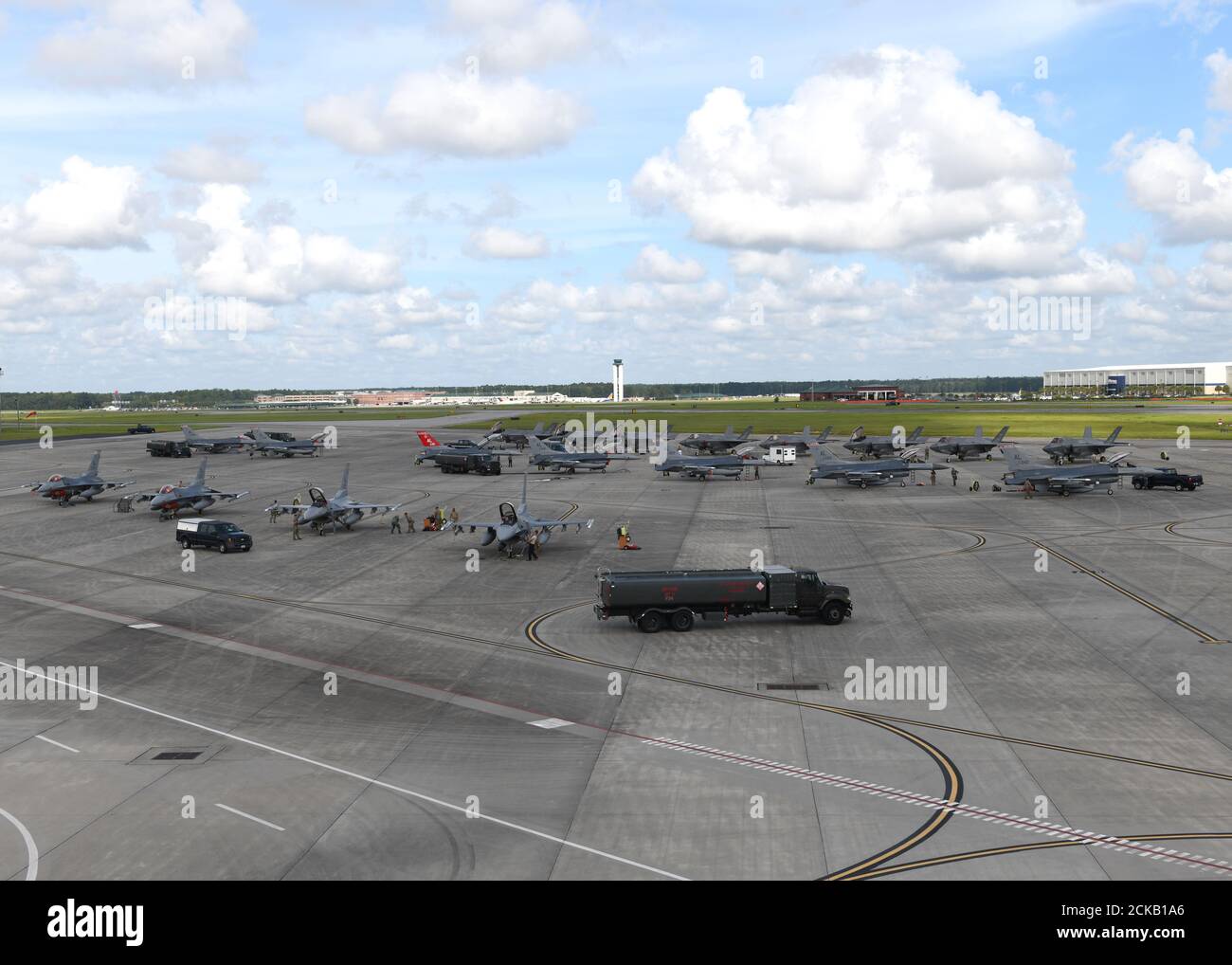 U.S. Air Force and Air National Guard aircraft and personnel from ...