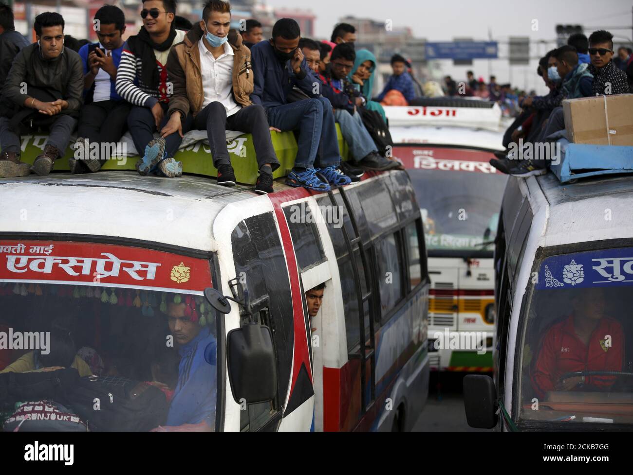Nepali buses hi-res stock photography and images - Alamy
