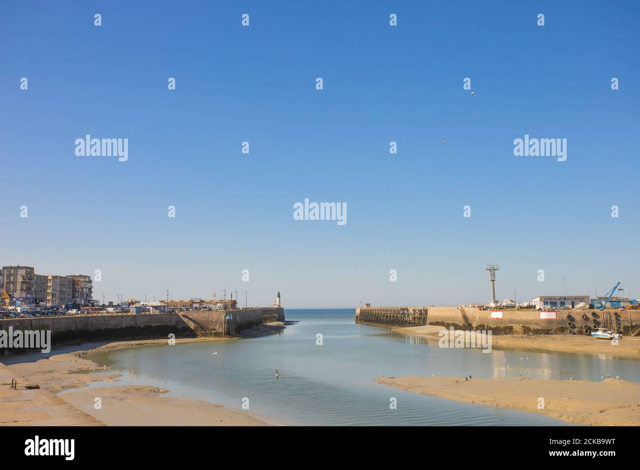 port of the city of Tréport in Normandy Stock Photo - Alamy