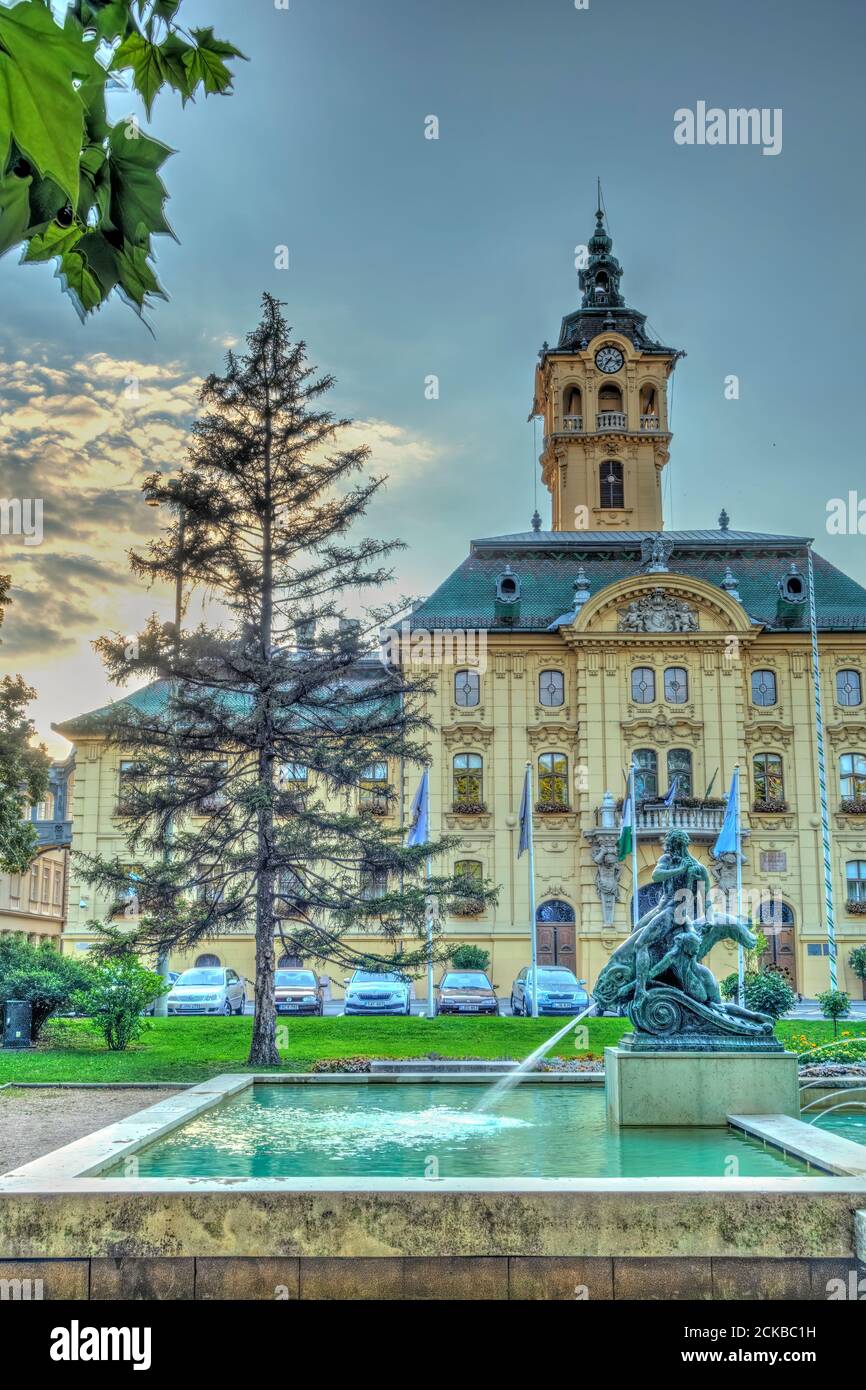 Szeged Landmarks, Hungary, HDR Image Stock Photo - Alamy
