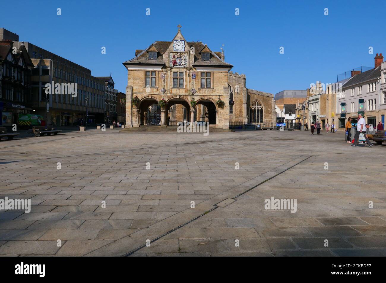 Peterborough, UK. 14th Sep, 2020. Cathedral Square in Peterborough City ...