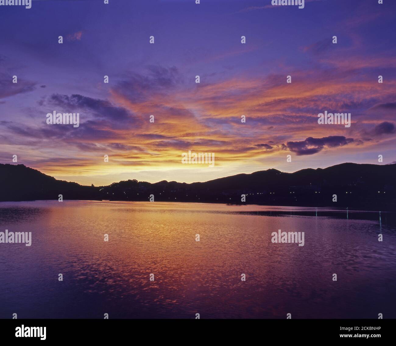 Taipei Neihu Taiwan Miaoli Big Lake park sunset Stock Photo - Alamy