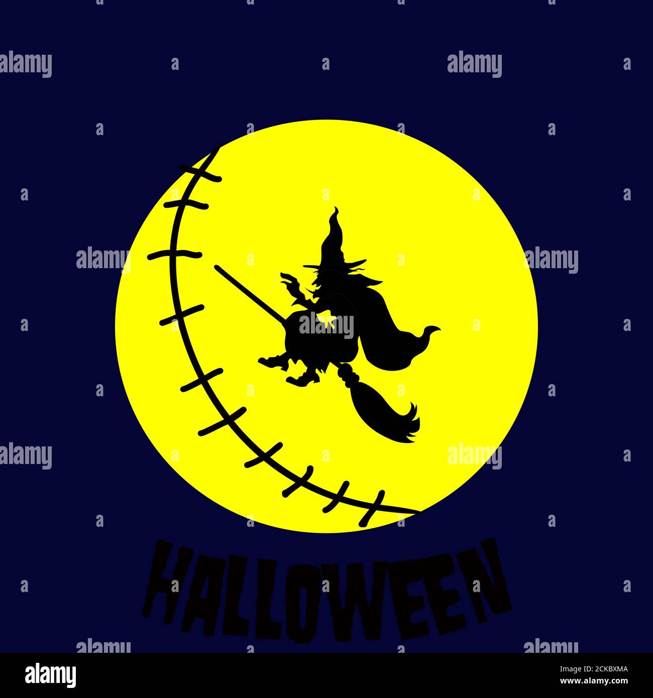 Abstract bright illustration of Halloween banner Stock Photo - Alamy