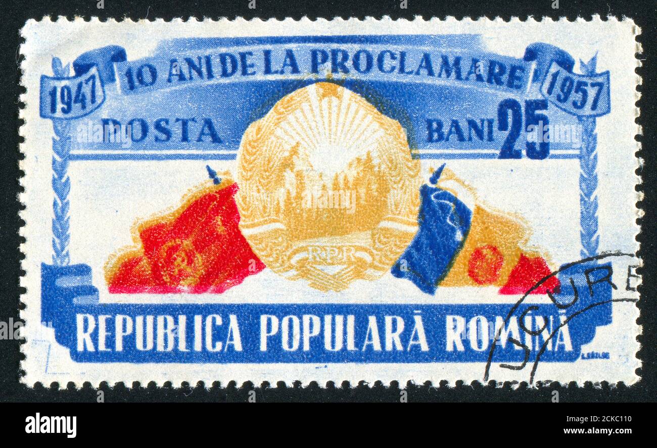 Romania circa 1957 postage stamp hi-res stock photography and images ...