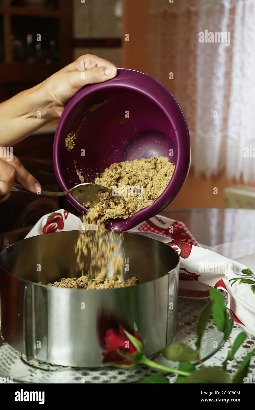 Preparing a cake hi-res stock photography and images - Alamy