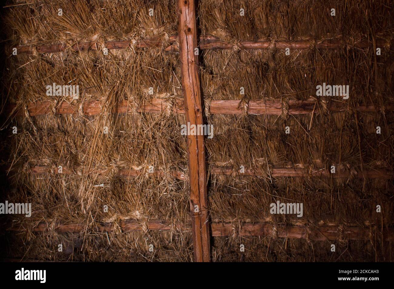 Thatch roof inside old cottage hi-res stock photography and images - Alamy