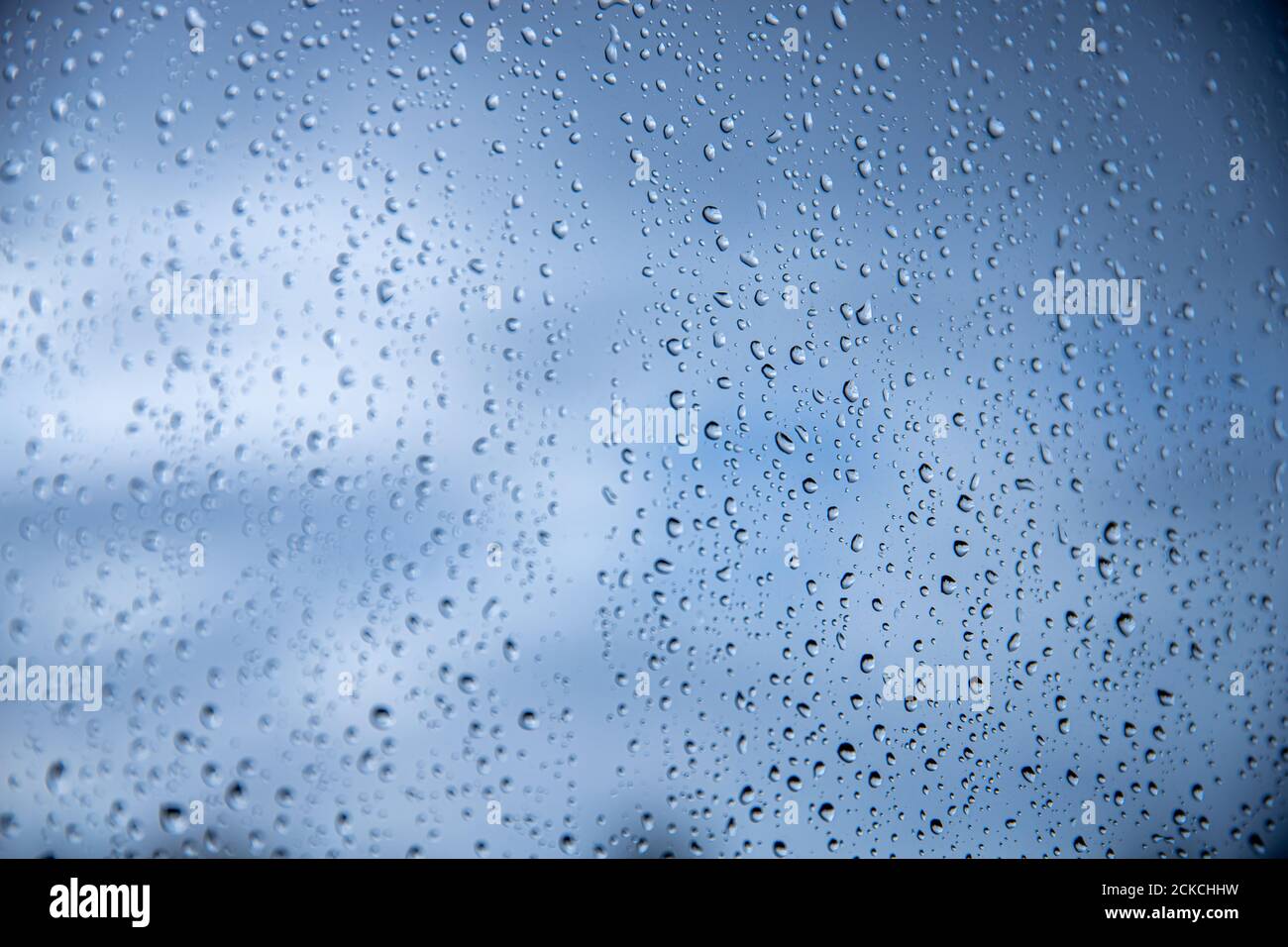 Closeup shot of raindrops on a window Stock Photo - Alamy