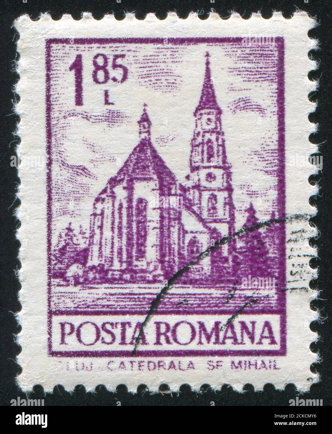 ROMANIA - CIRCA 1972: stamp printed by Romania, shows St. Michael ...