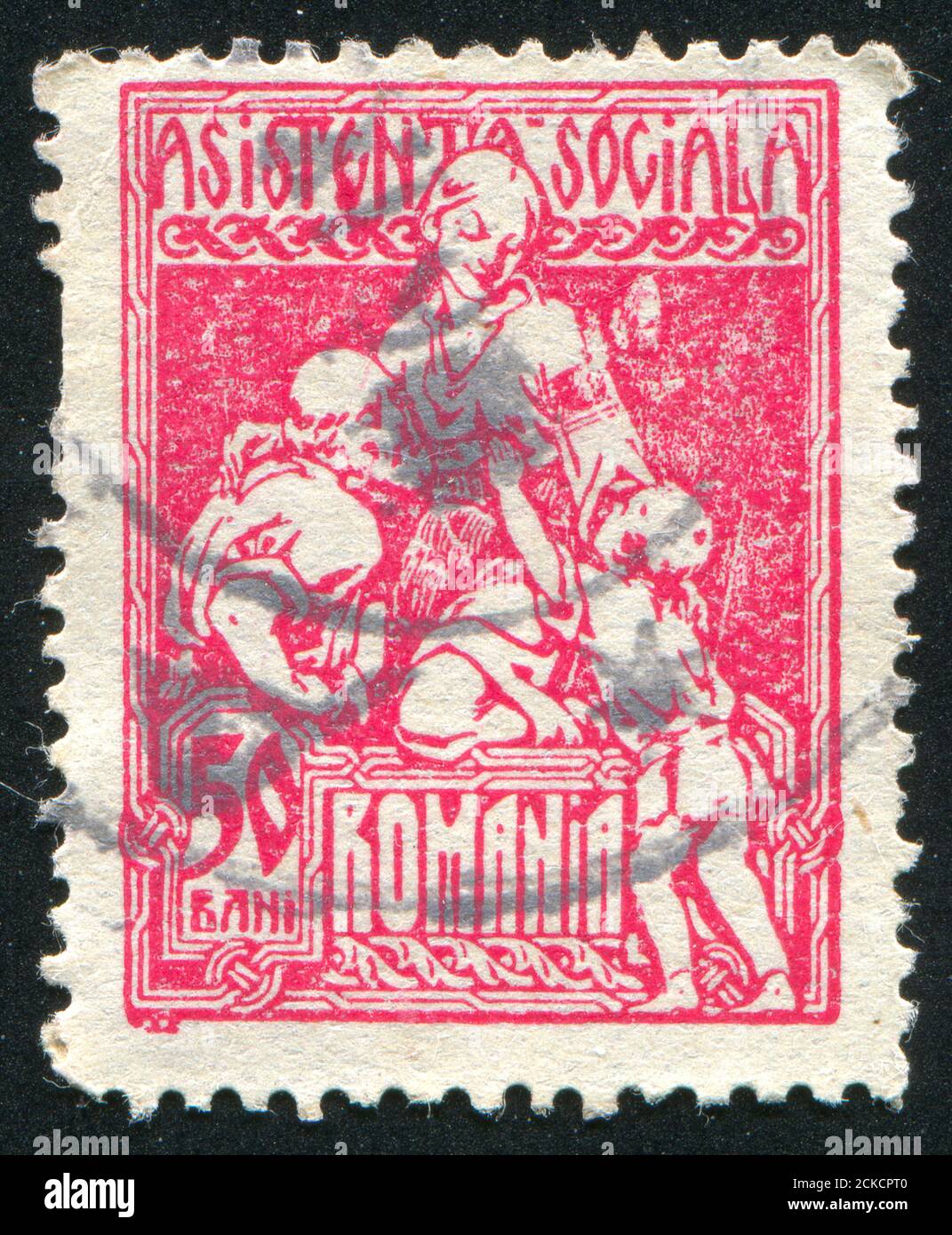 ROMANIA - CIRCA 1928: stamp printed by Romania, shows Charity, circa ...
