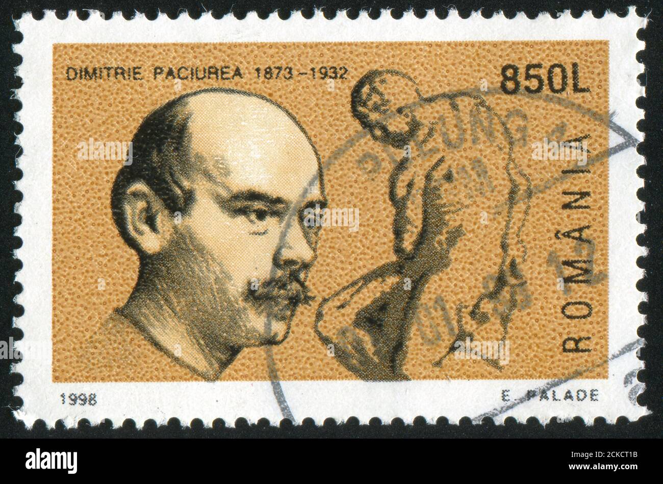 ROMANIA - CIRCA 1998: stamp printed by Romania, show Dimitrie Paciurea ...
