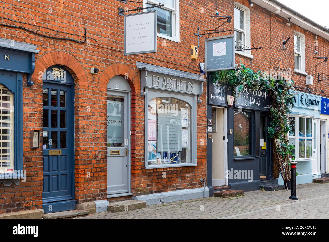 Shops, High Street Brentwood Essex Stock Photo - Alamy