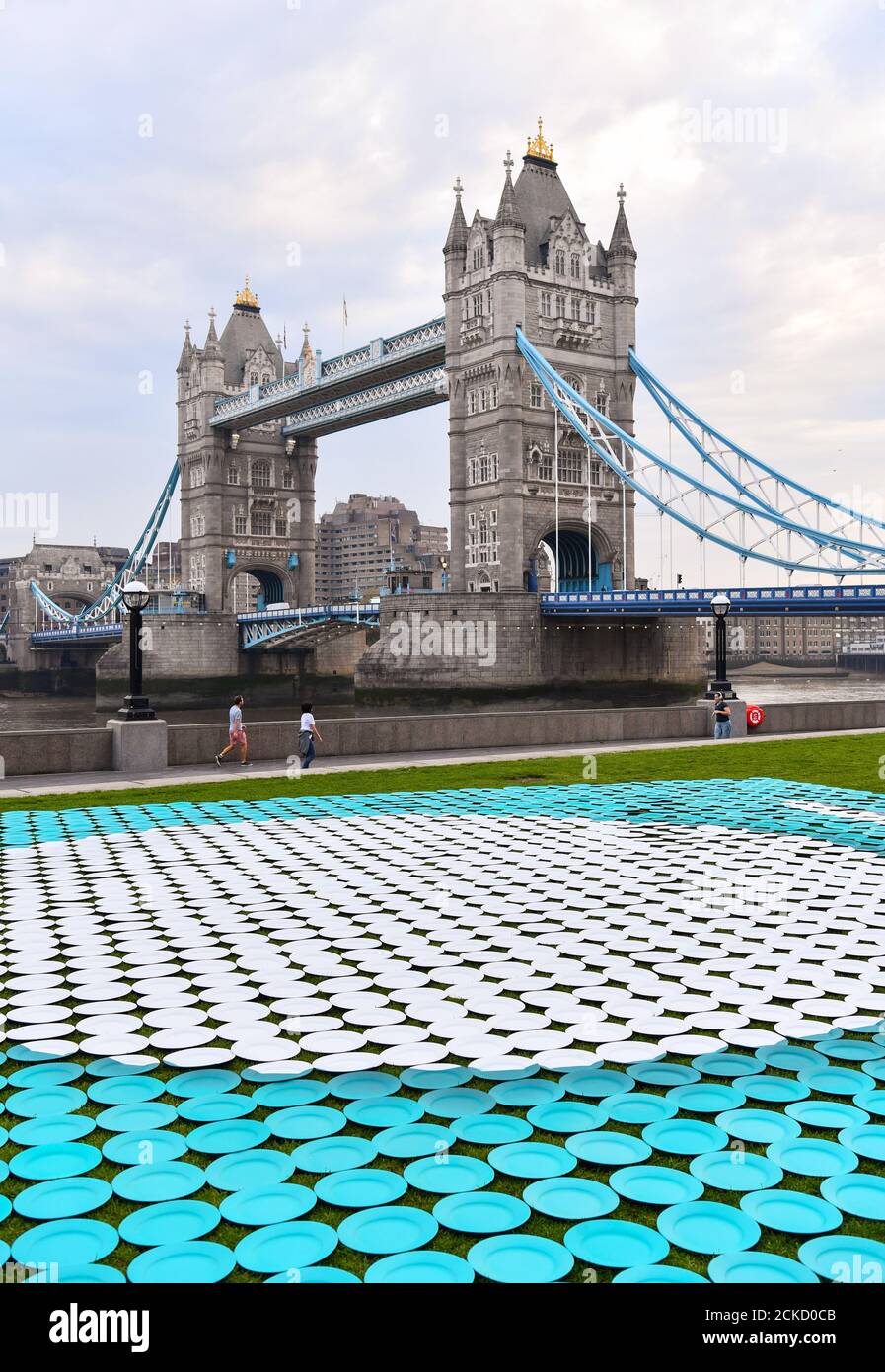 EDITORIAL USE ONLY An installation titled 'Empty Plate', which is made ...