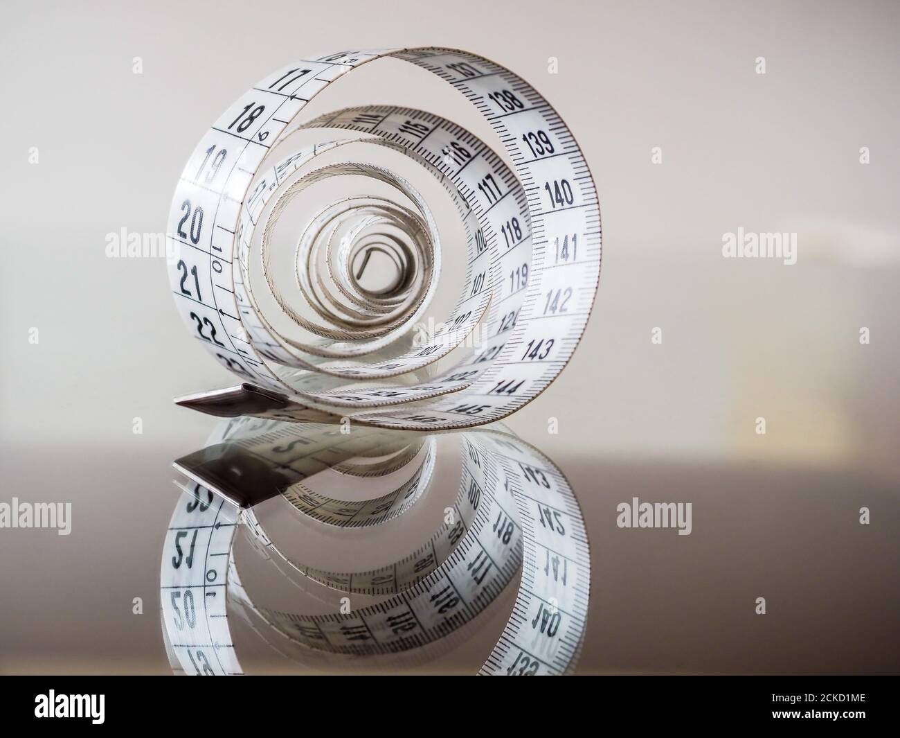 Tape measure, used by dressmakers and tailors to take measurements of ...