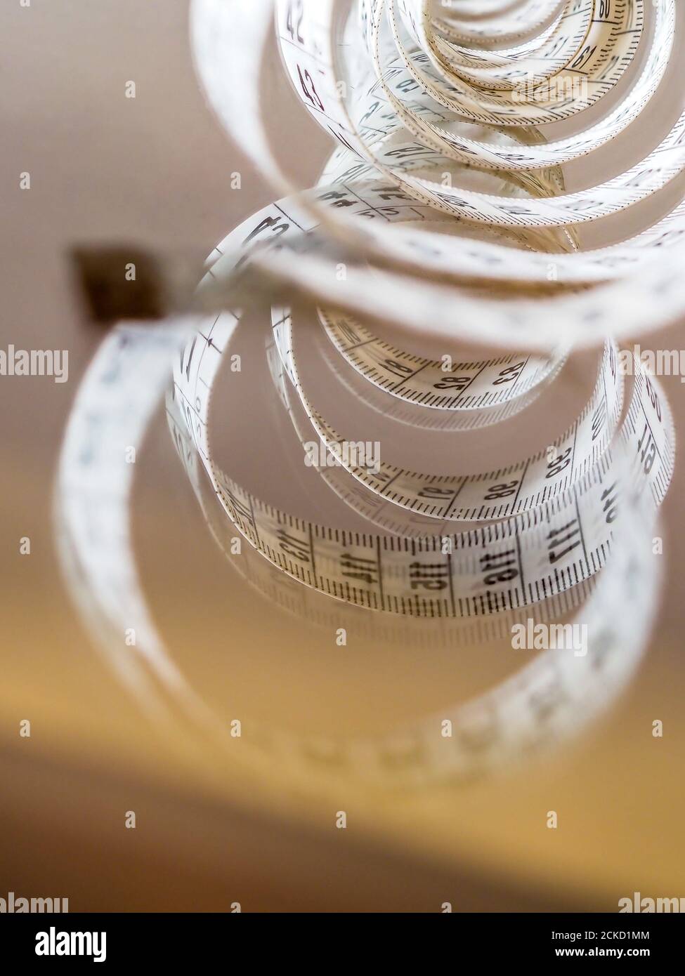 Tape measure, used by dressmakers and tailors to take measurements of ...