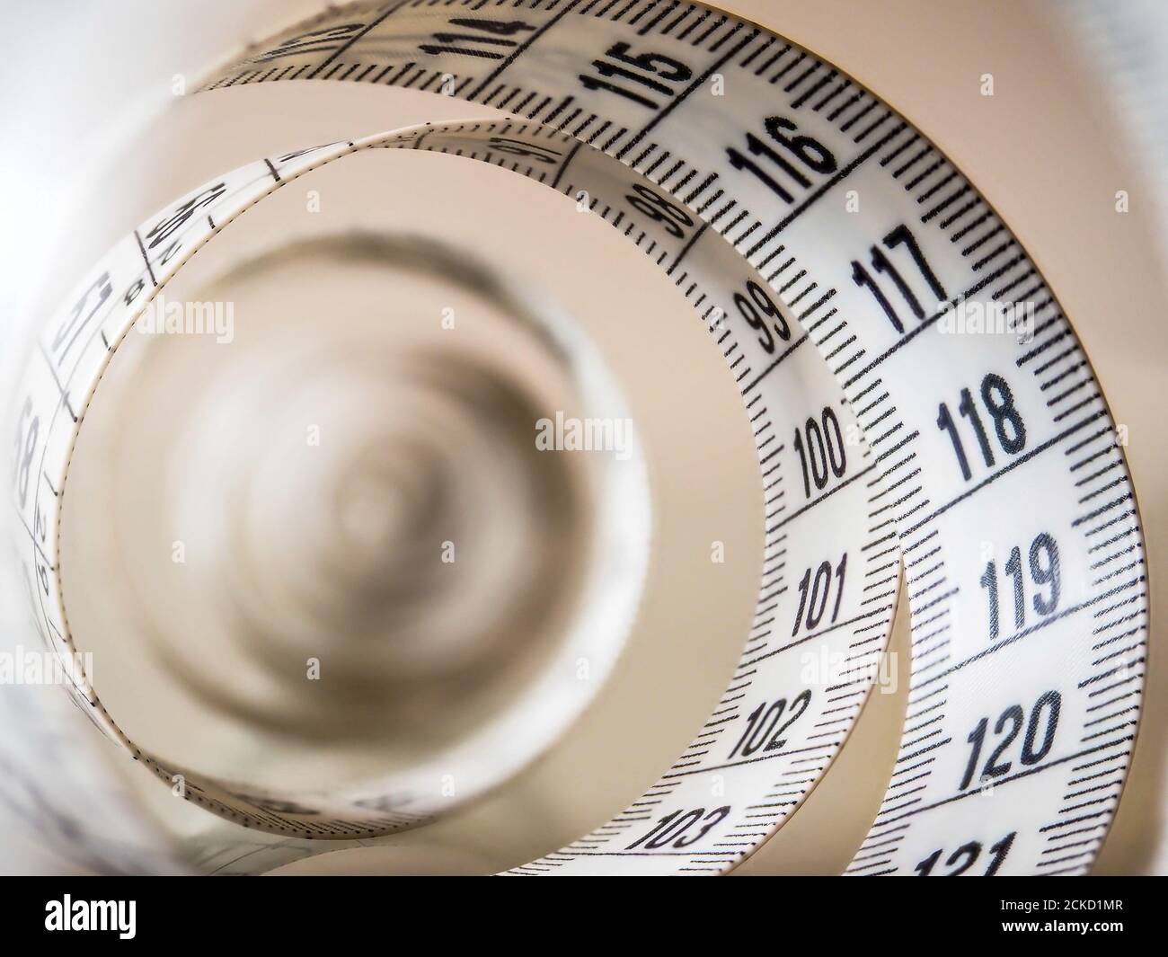 Tape measure, used by dressmakers and tailors to take measurements of ...