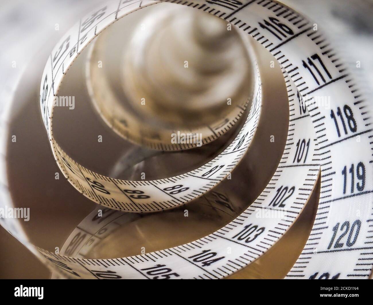 Tape measure, used by dressmakers and tailors to take measurements of ...