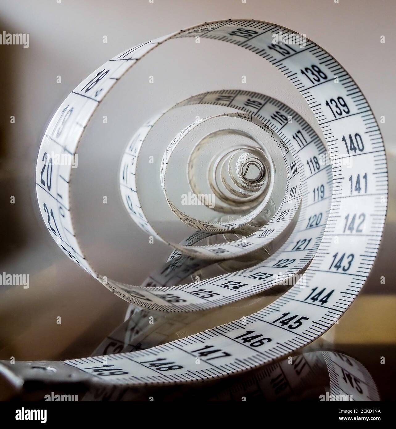 Tape measure, used by dressmakers and tailors to take measurements of ...