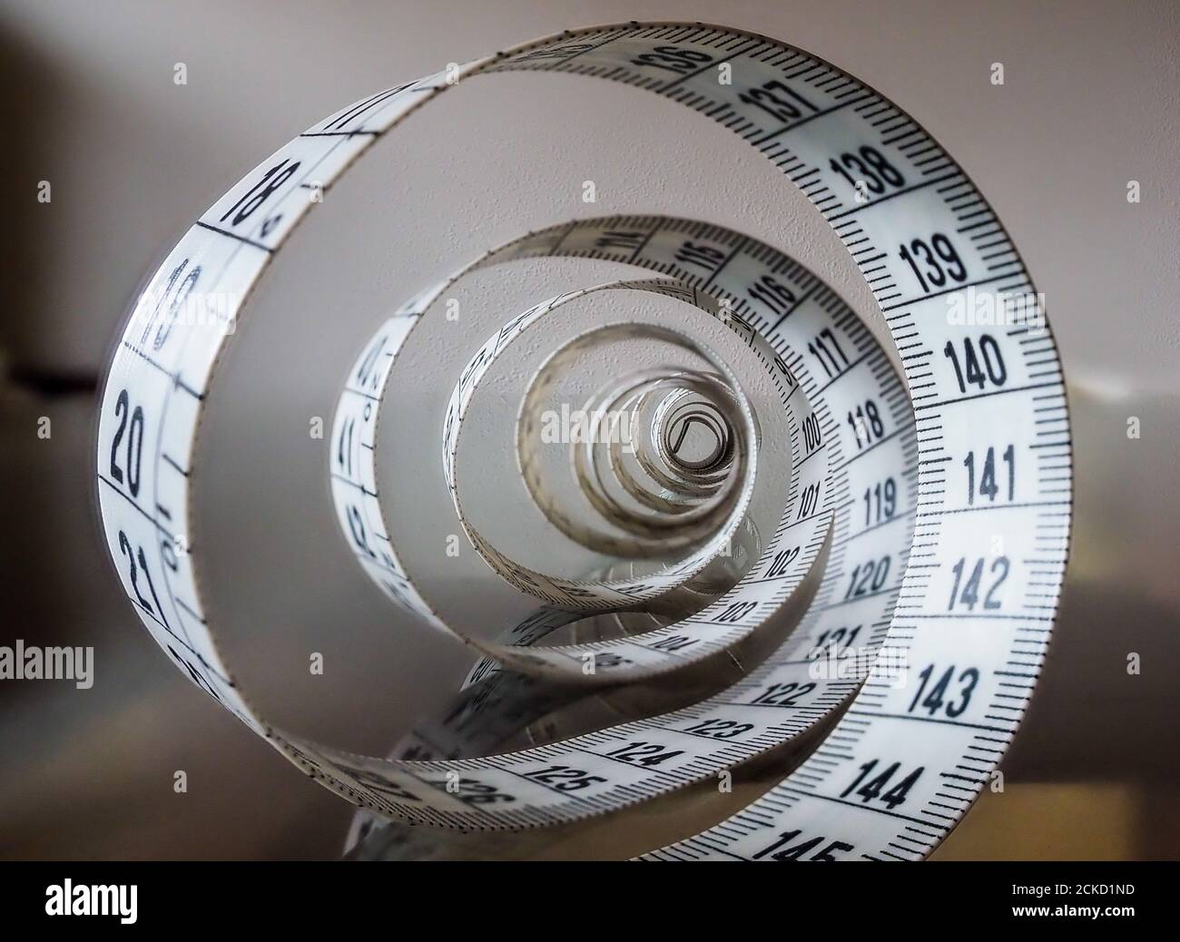 Tape measure, used by dressmakers and tailors to take measurements of ...