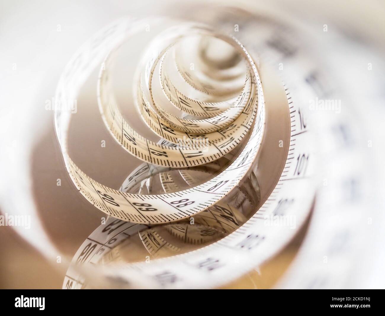 Tape measure, used by dressmakers and tailors to take measurements of ...