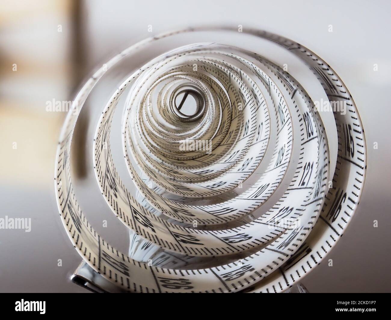 Tape measure, used by dressmakers and tailors to take measurements of ...