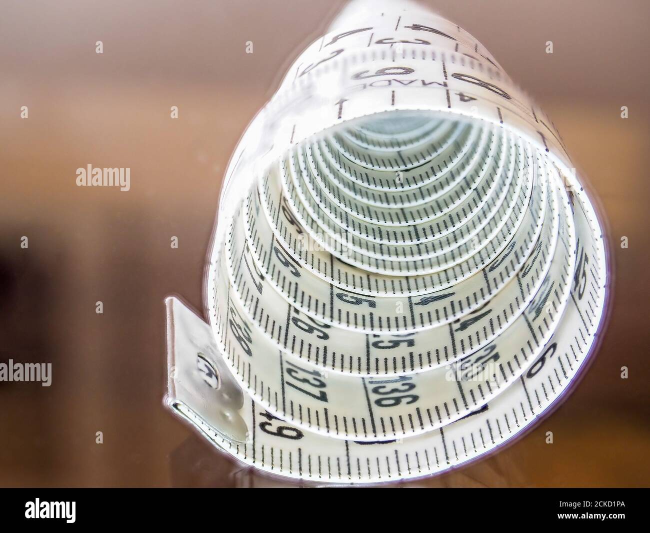Tape measure, used by dressmakers and tailors to take measurements of ...