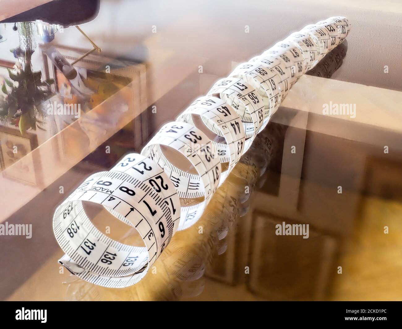 Tape measure, used by dressmakers and tailors to take measurements of ...